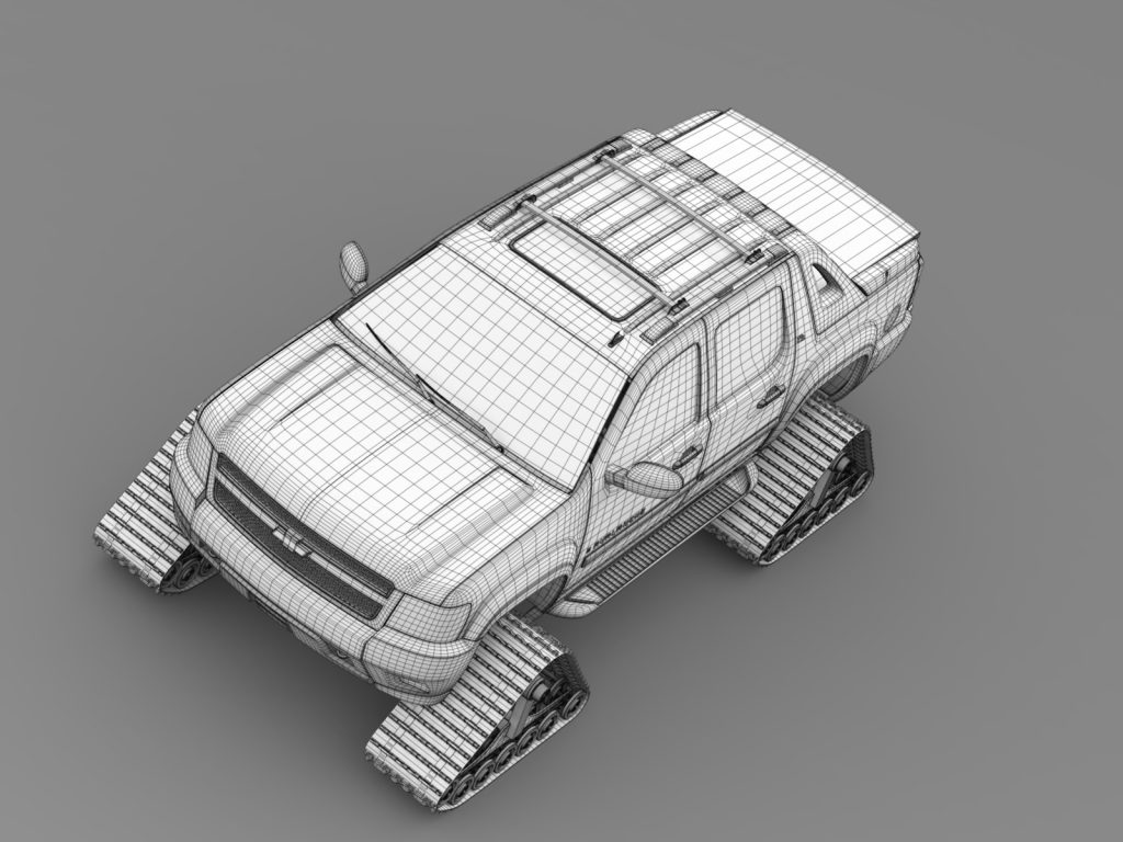 Chevrolet Avalanche Z71 Crawler 3D Model - FlatPyramid