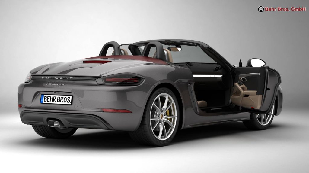 Porsche 718 Boxster 2017 3D Model - FlatPyramid
