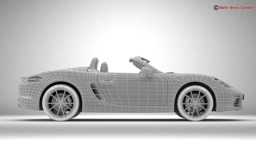 Porsche 718 Boxster 2017 3D Model - FlatPyramid
