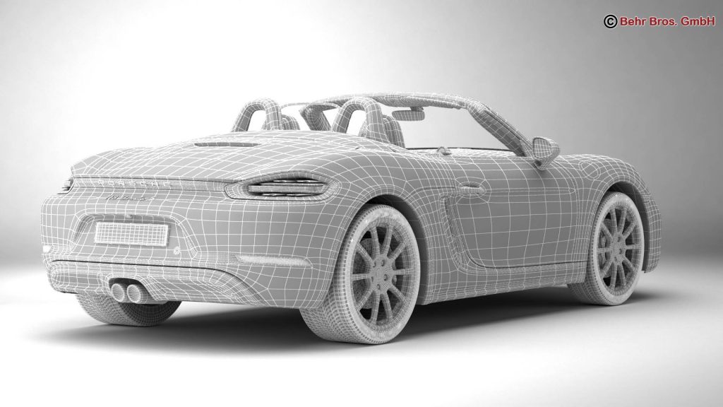 Porsche 718 Boxster S 2017 3D Model - FlatPyramid