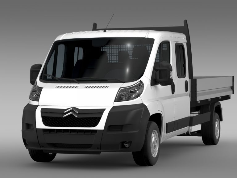 Citroen Relay Crew Cab Truck 2009-2014 3D Model - FlatPyramid