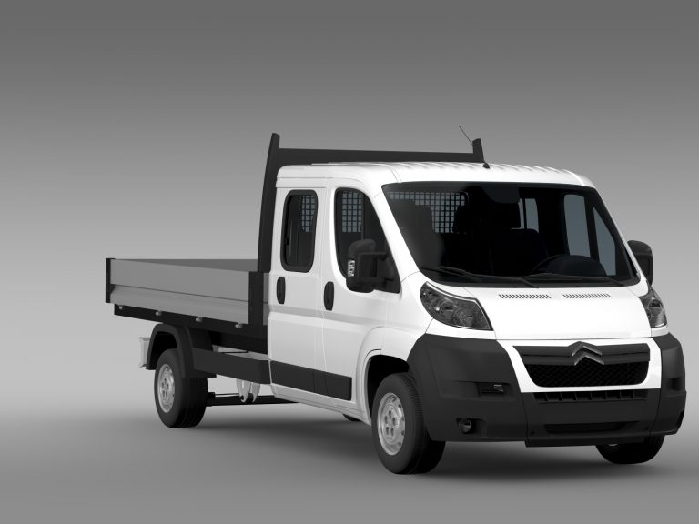 Citroen Relay Crew Cab Truck 2009-2014 3D Model - FlatPyramid