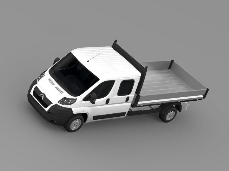 Citroen Relay Crew Cab Truck 2009-2014 3D Model - FlatPyramid