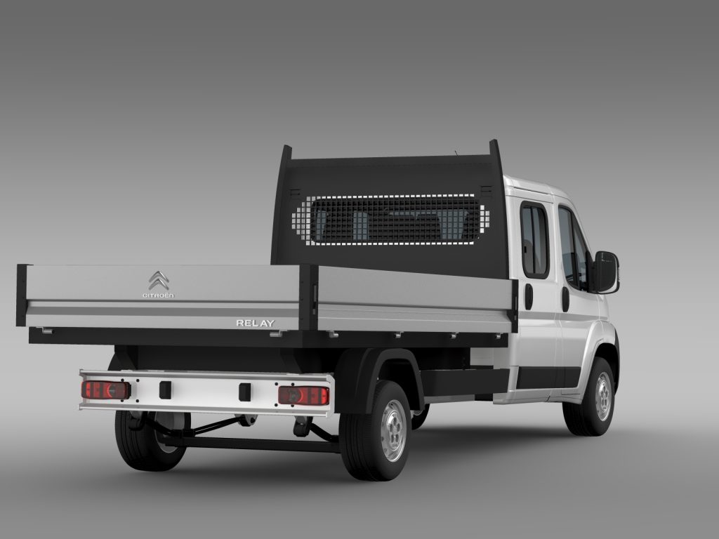 Citroen Relay Crew Cab Truck 2009-2014 3D Model - FlatPyramid