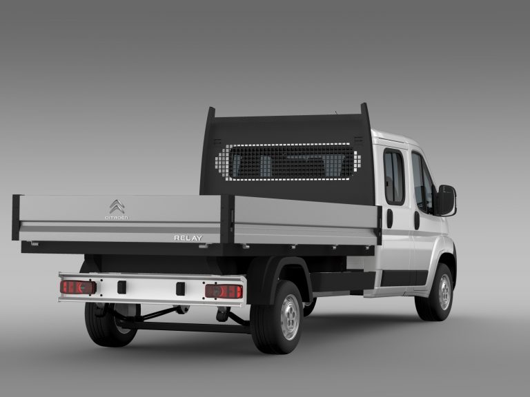 Citroen Relay Crew Cab Truck 2009-2014 3D Model - FlatPyramid