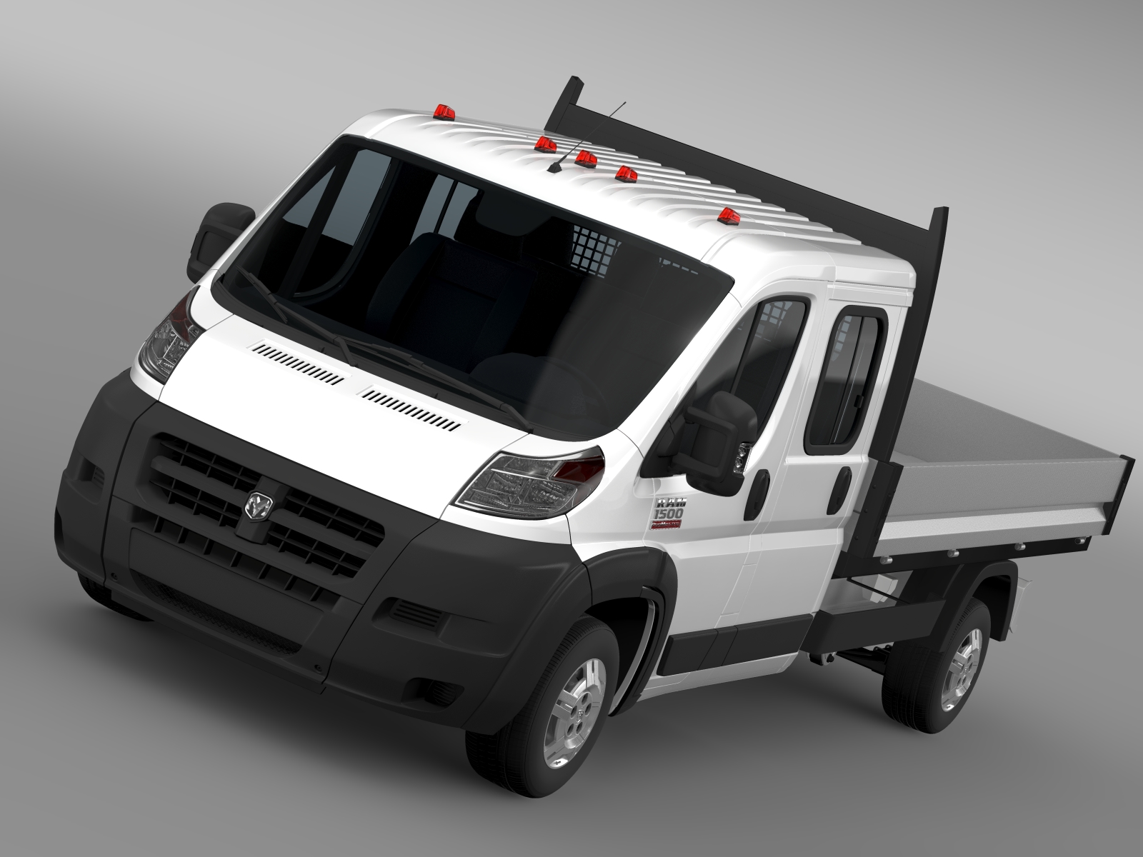 Ram Promaster Cargo Crew Cab Truck 2015 3D Model | FlatPyramid