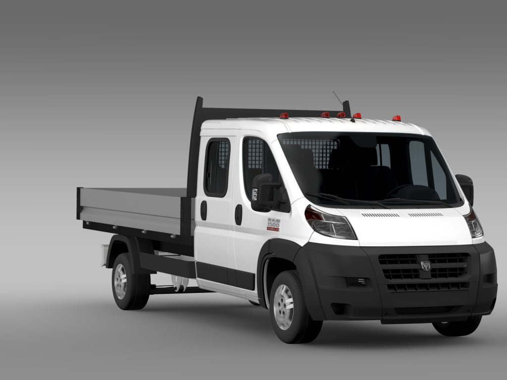 Ram Promaster Cargo Crew Cab Truck 2015 3D Model - FlatPyramid