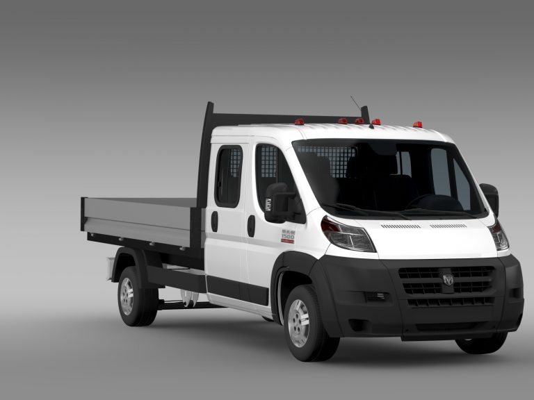Ram Promaster Cargo Crew Cab Truck 2015 3D Model - FlatPyramid