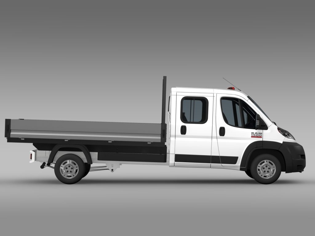Ram Promaster Cargo Crew Cab Truck 2015 3D Model - FlatPyramid
