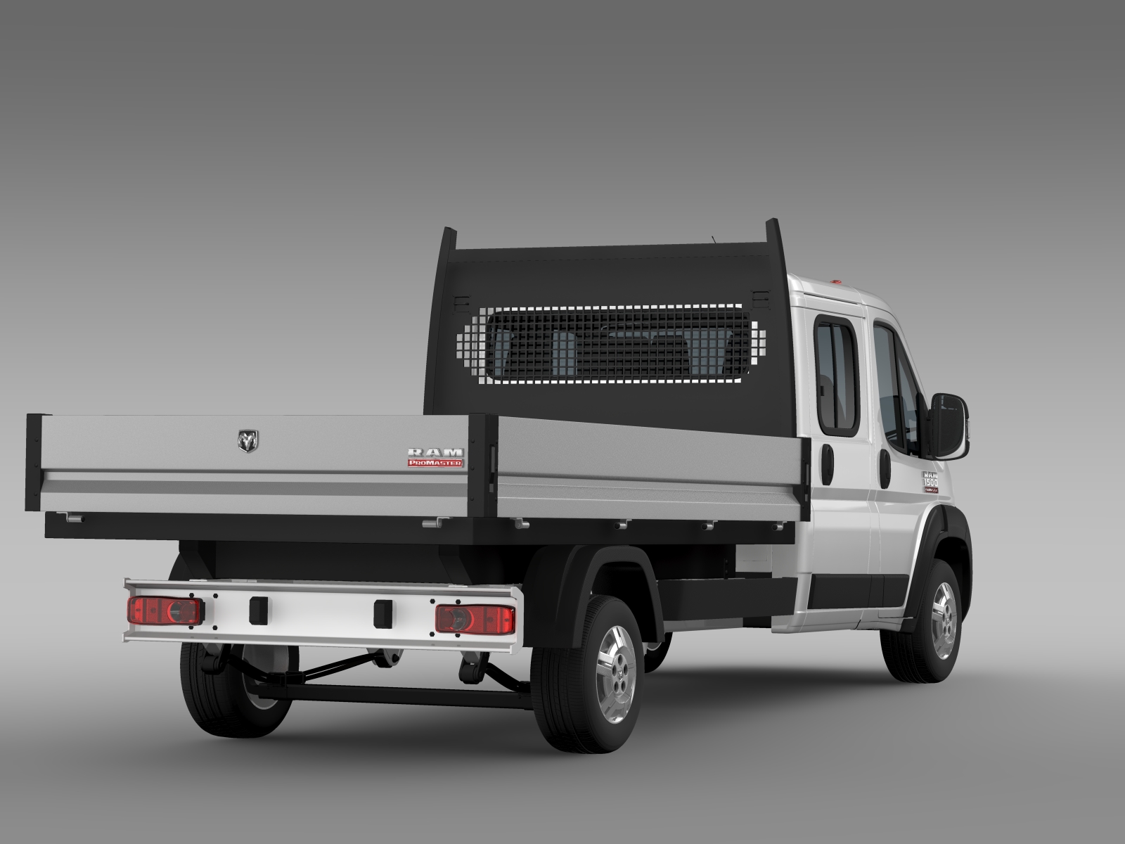 Ram Promaster Cargo Crew Cab Truck 2015 3D Model | FlatPyramid