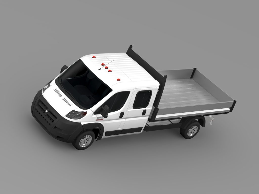 Ram Promaster Cargo Crew Cab Truck 2015 3D Model - FlatPyramid