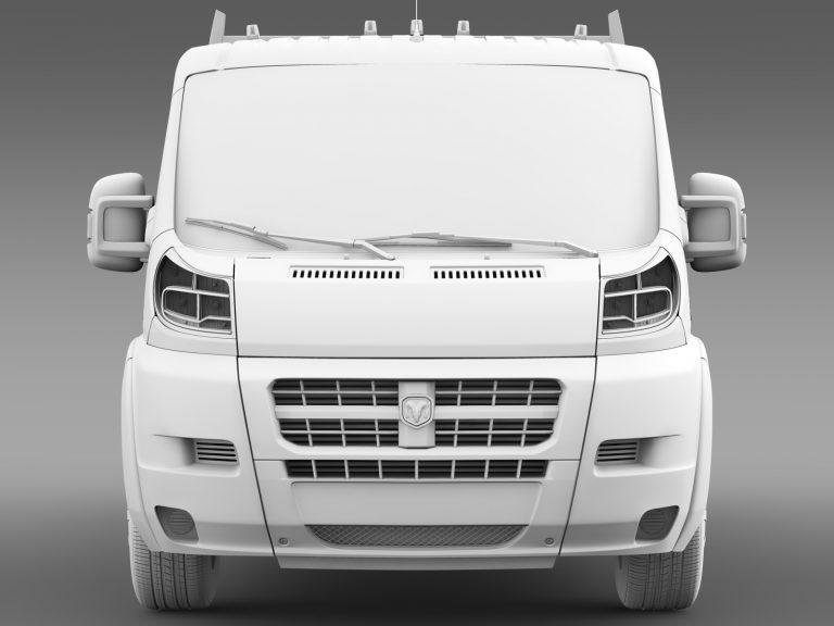 Ram Promaster Cargo Crew Cab Truck 2015 3D Model - FlatPyramid