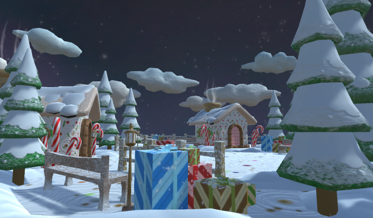 Christmas Scene 3D Model - FlatPyramid