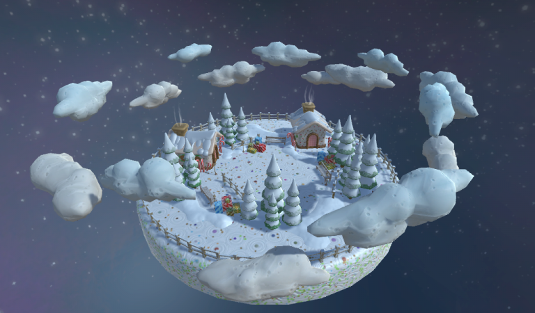 Christmas Scene 3D Model - FlatPyramid