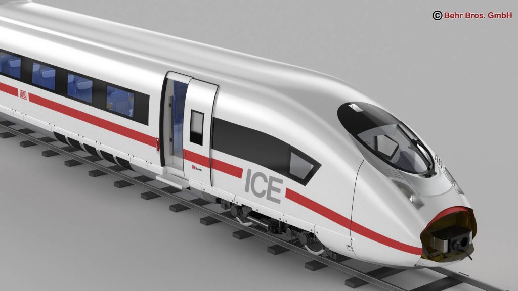 ICE 3 BR407 3D Model - FlatPyramid