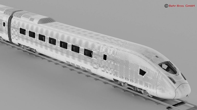 ICE 3 BR407 3D Model - FlatPyramid