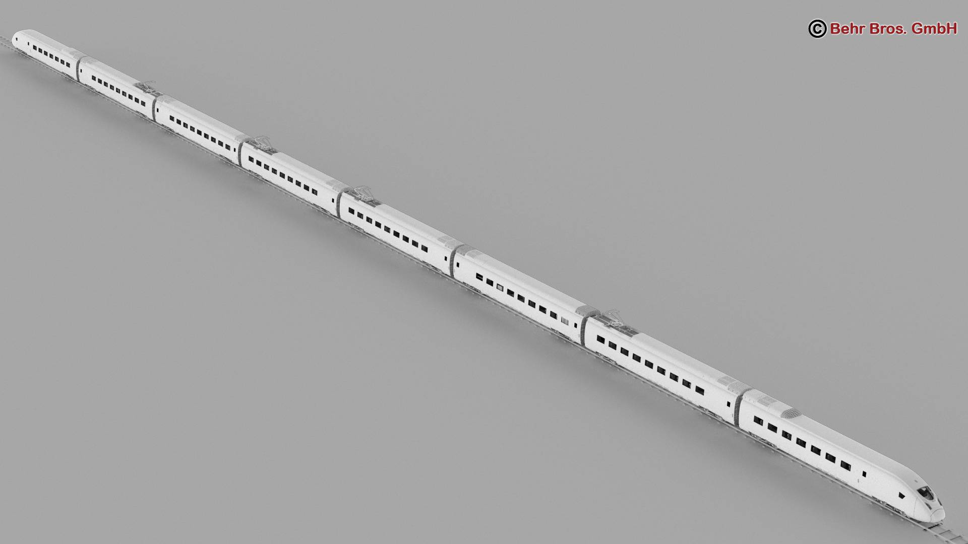 ICE 3 BR407 3D Model | FlatPyramid