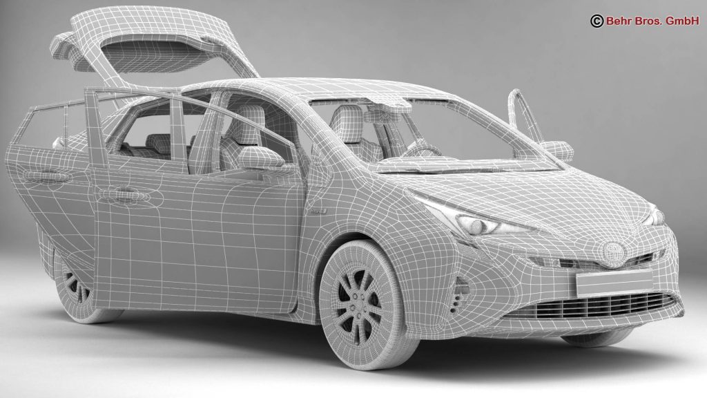 Toyota Prius 2016 v1 3D Model - FlatPyramid