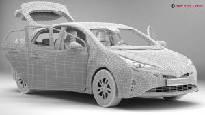 Toyota Prius 2016 v1 3D Model - FlatPyramid