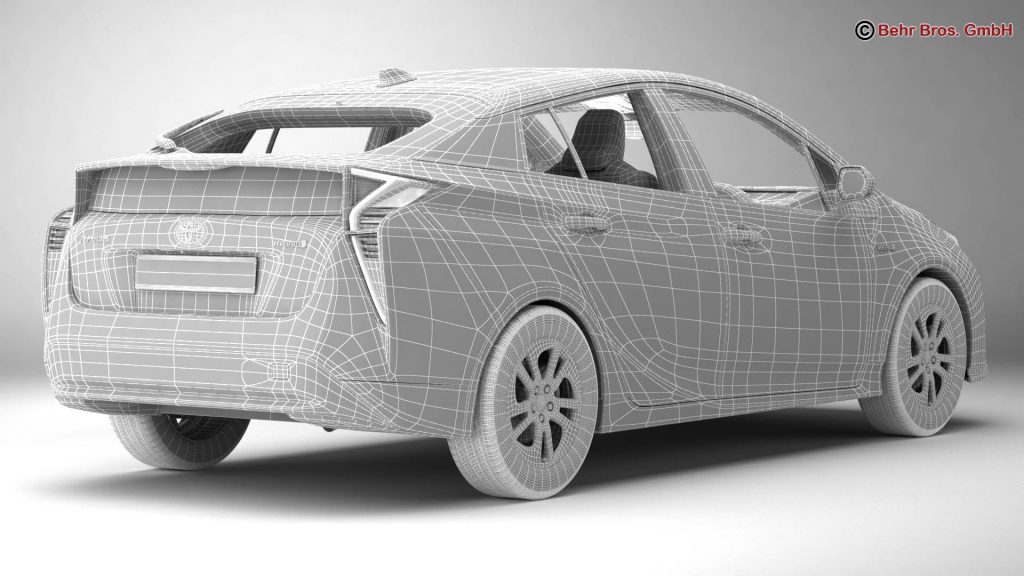Toyota Prius 2016 v1 3D Model - FlatPyramid