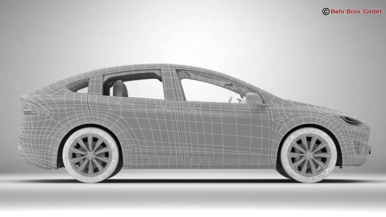Tesla Model X 2017 3D Model - FlatPyramid