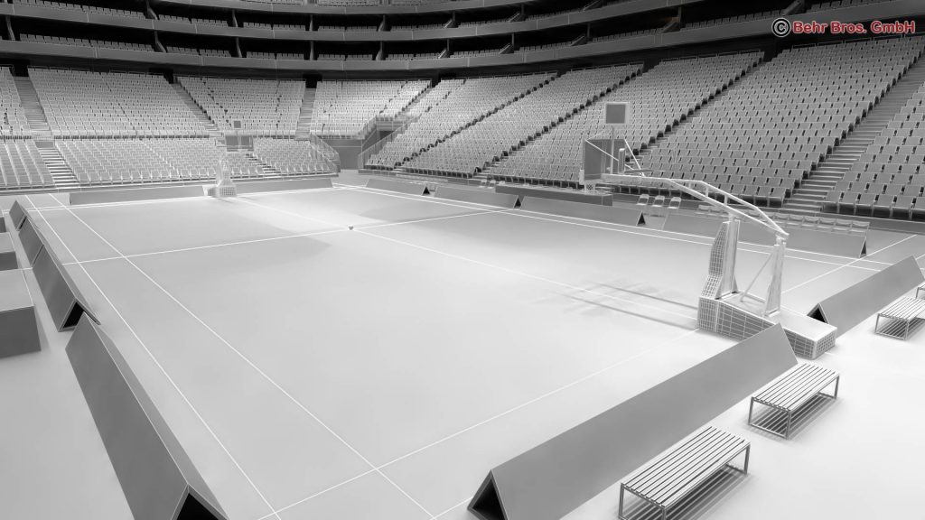 Basketball Arena V2 3D Model - FlatPyramid