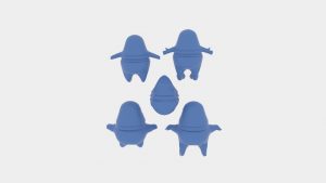 Fat Blob Monster 3D Model - FlatPyramid