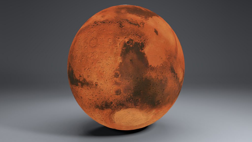 Mars 8k Globe 3D Model - FlatPyramid