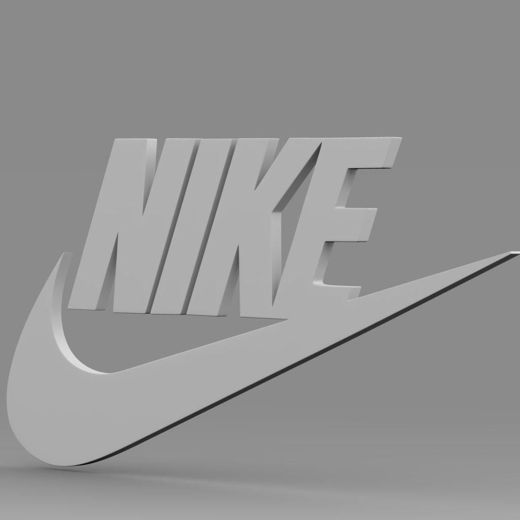 Nike logo 3D Model - FlatPyramid