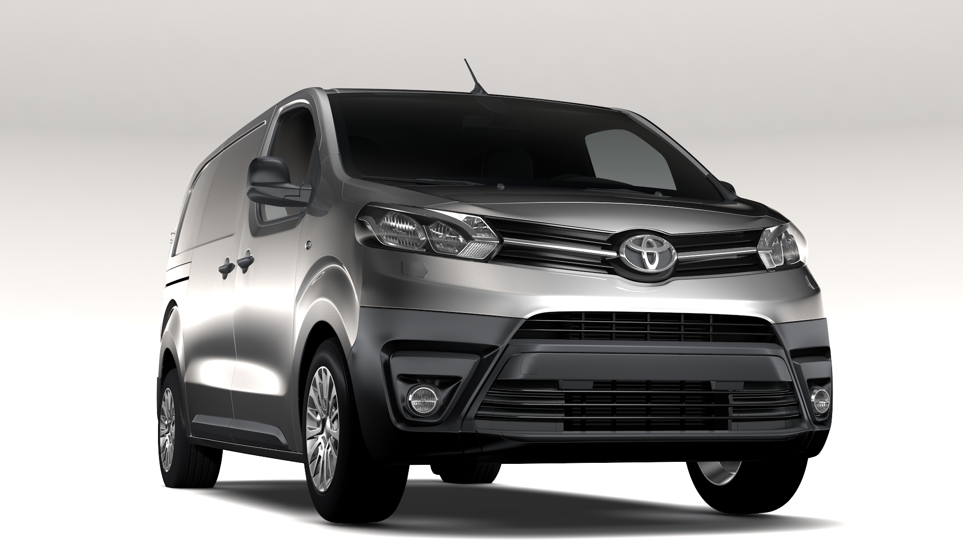 Toyota ProAce Van L2 2017 3D Model - FlatPyramid