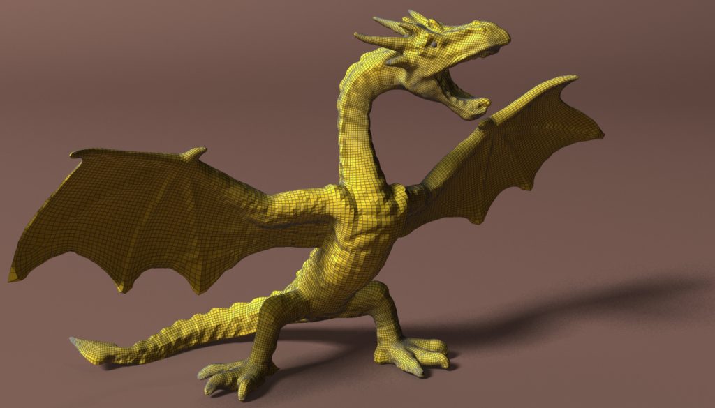 Red Dragon Rigged 3D Model - FlatPyramid