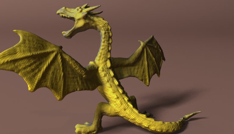 Red Dragon Rigged 3D Model - FlatPyramid