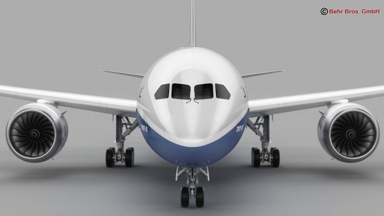 Boeing 787-8 3D Model - FlatPyramid