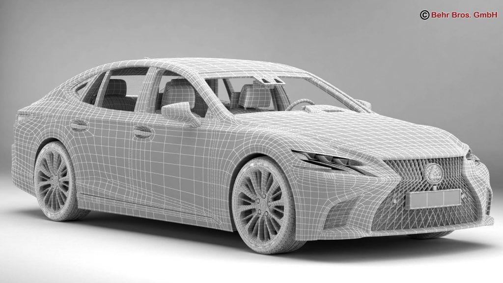 Lexus LS 500 2018 3D Model - FlatPyramid