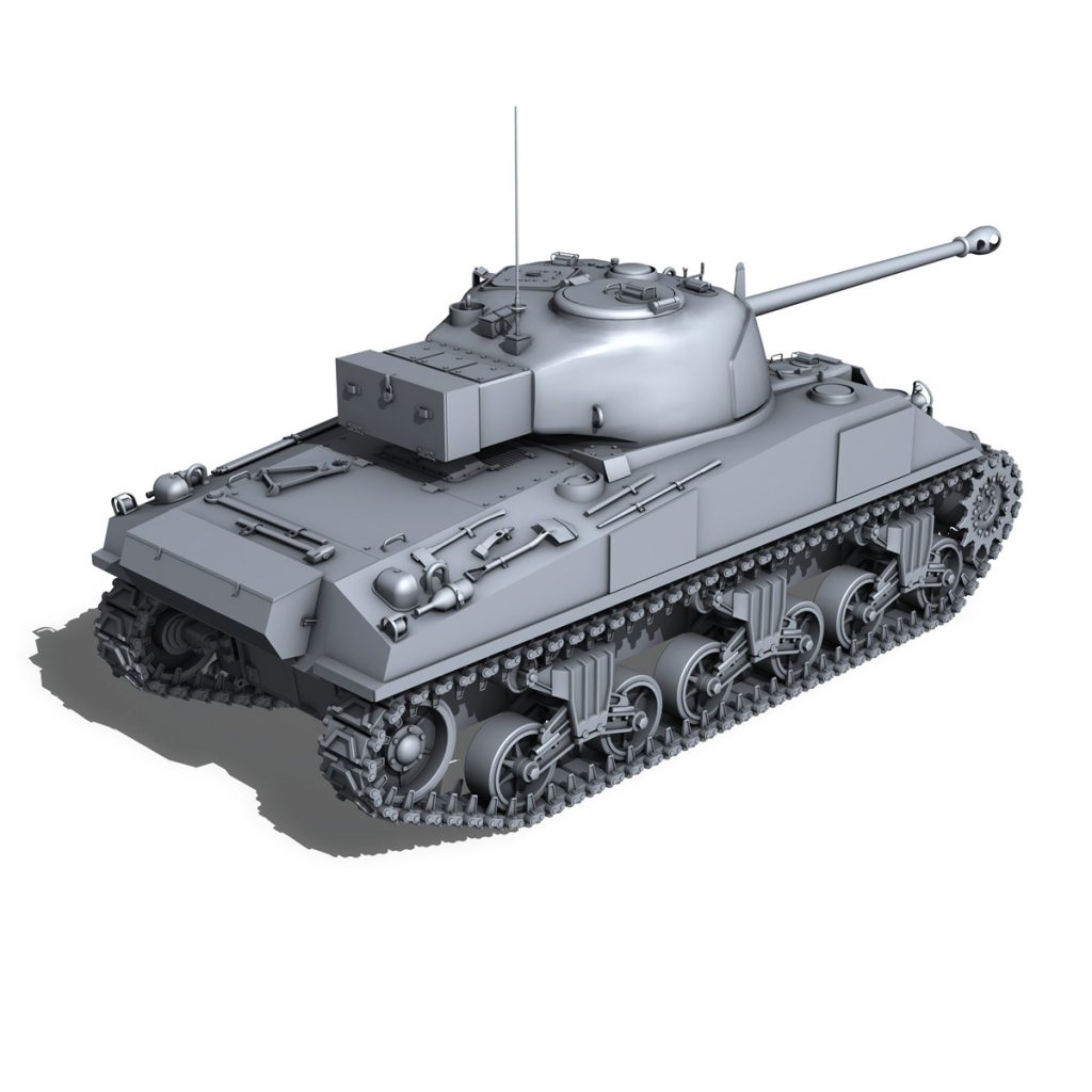 Sherman MK.VC Firefly 3D Model - FlatPyramid