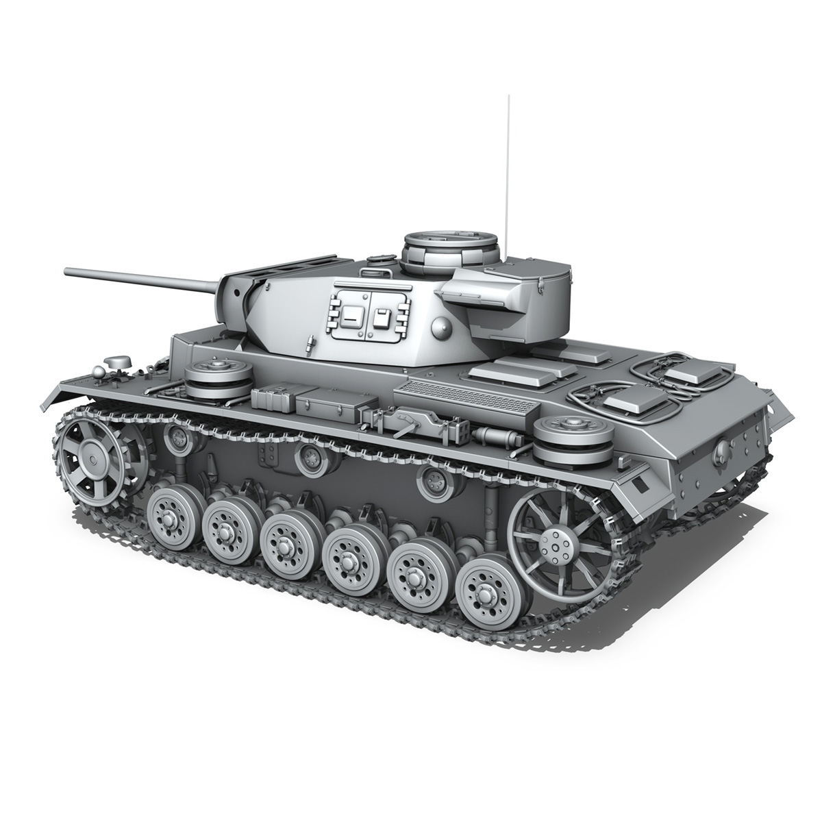 PzKpfw III - Panzerkampfwagen III - Ausf.L 3D Model – Buy PzKpfw III ...