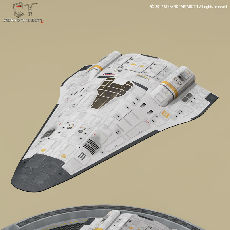 Shuttle sci-fi 3D Model – Buy Shuttle sci-fi 3D Model | FlatPyramid