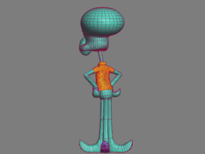 Squidward - Lula Molusco 3D Model - FlatPyramid