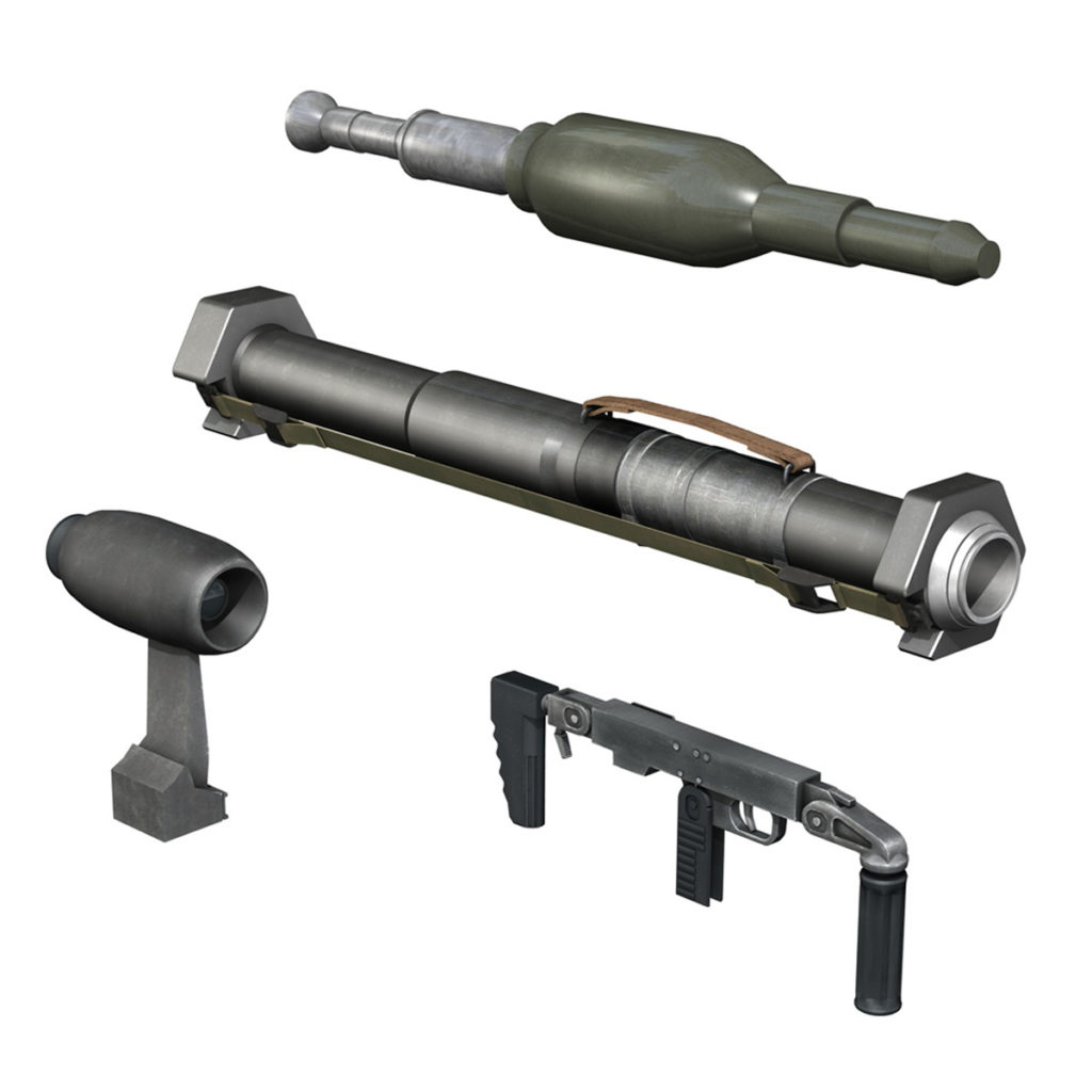 Anti-tank rocket launcher Panzerfaust 3 3D Model - FlatPyramid