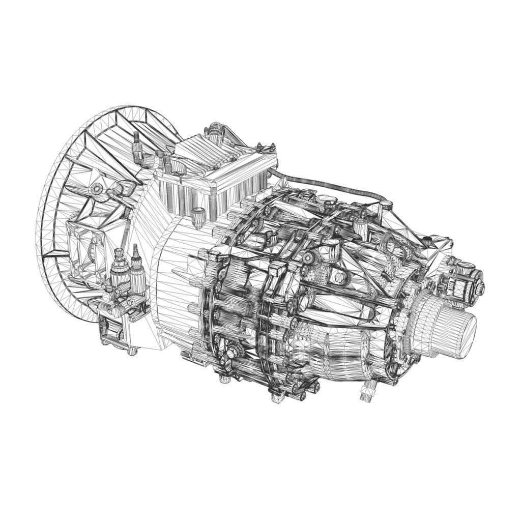 Transmission 3D Model - FlatPyramid