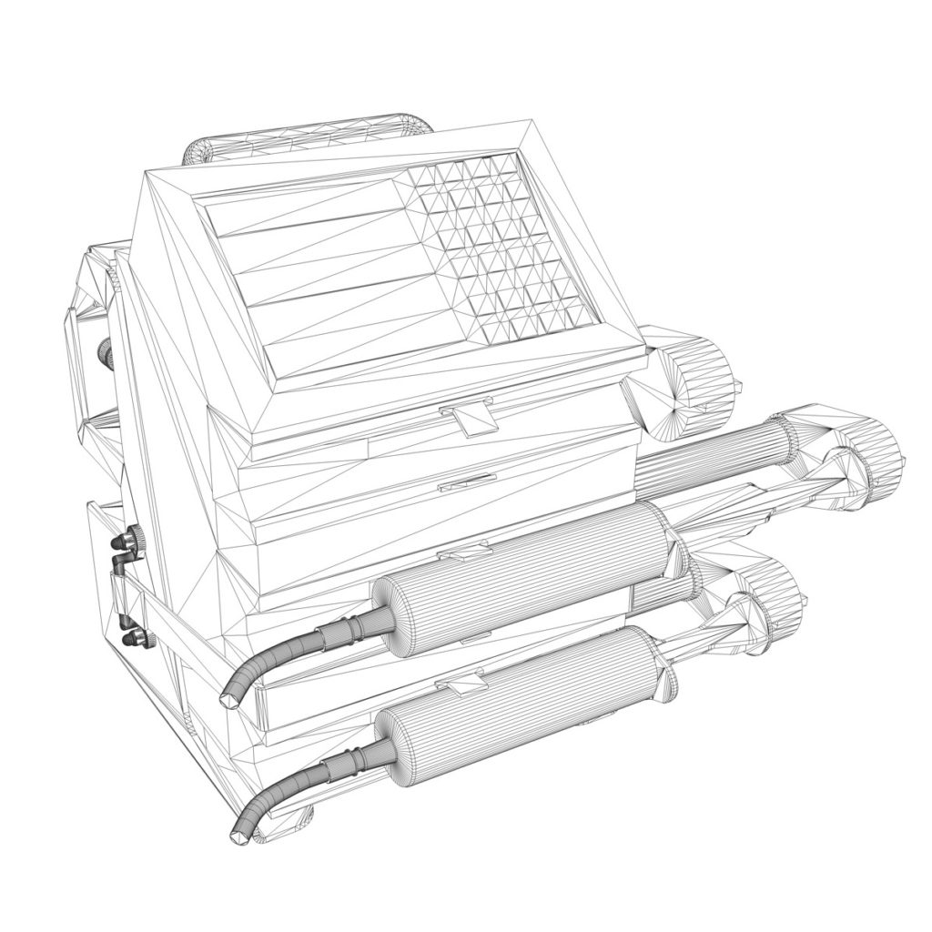 Triple Channel Syringe Pump 3D Model - FlatPyramid