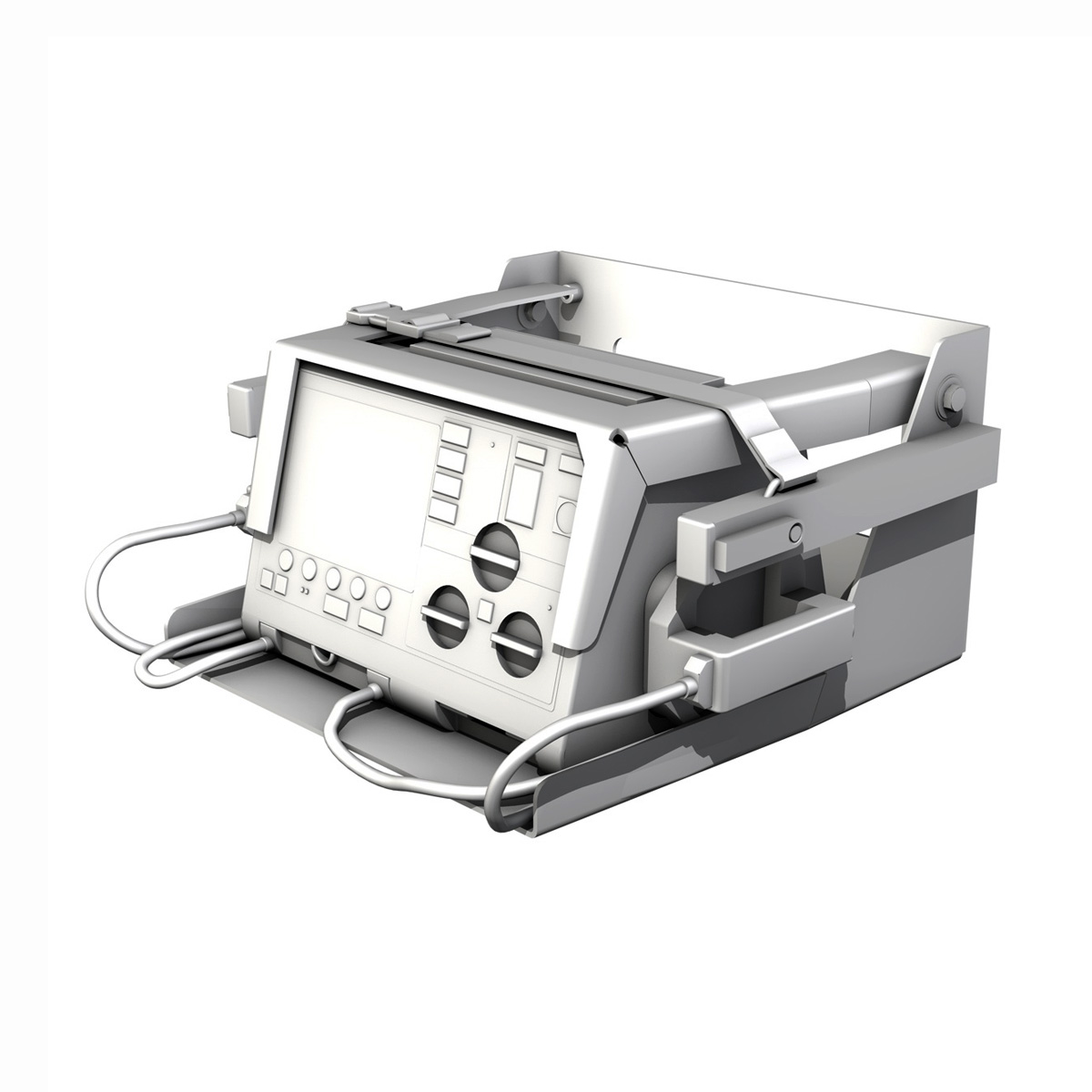 Defibrillator 3D Model - FlatPyramid