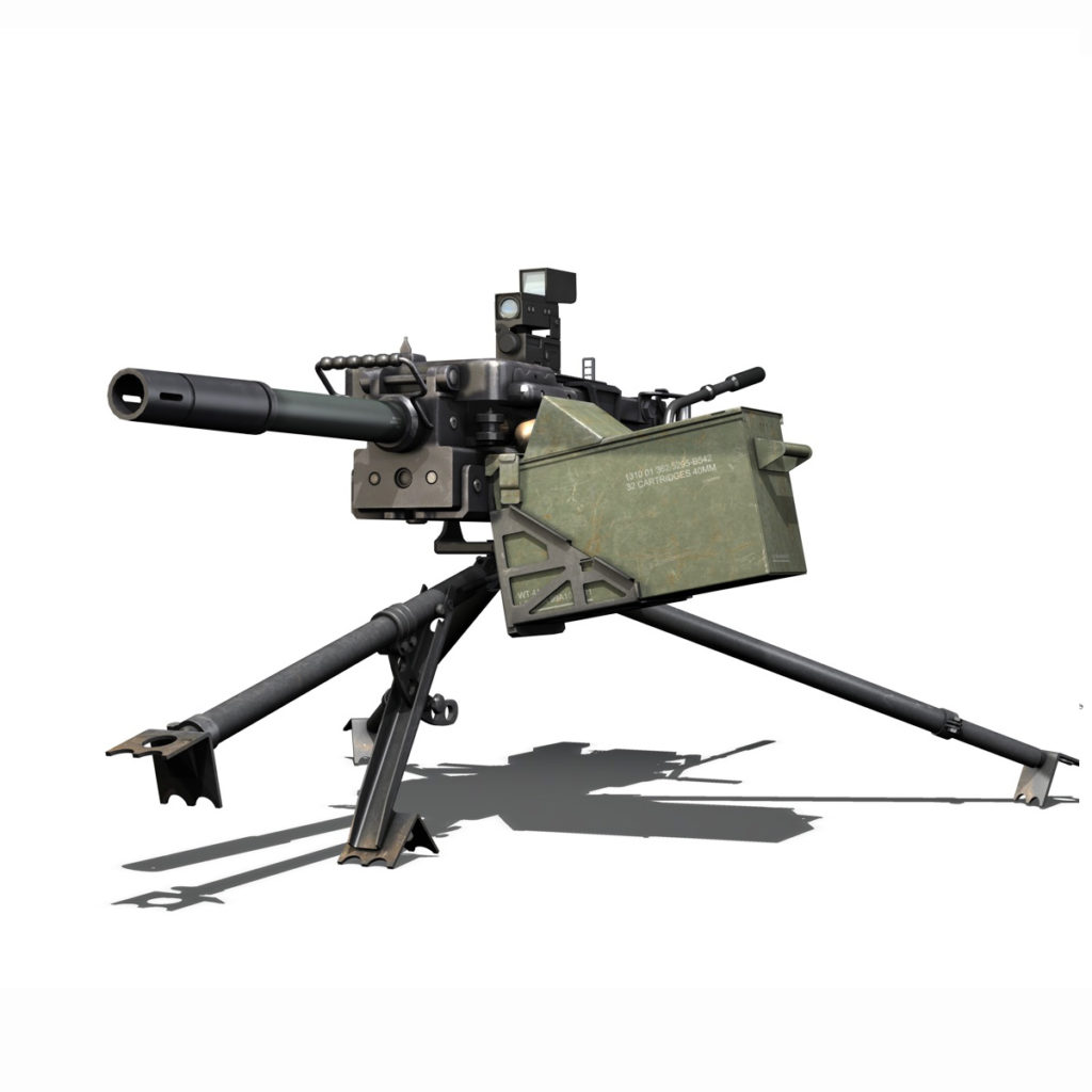 GMG 40mm Grenade Machine Gun 3D Model - FlatPyramid