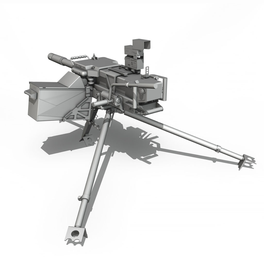 40mm Grenade Machine Gun GMG 3D Model - FlatPyramid
