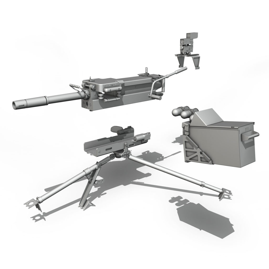 40mm Grenade Machine Gun GMG 3D Model - FlatPyramid