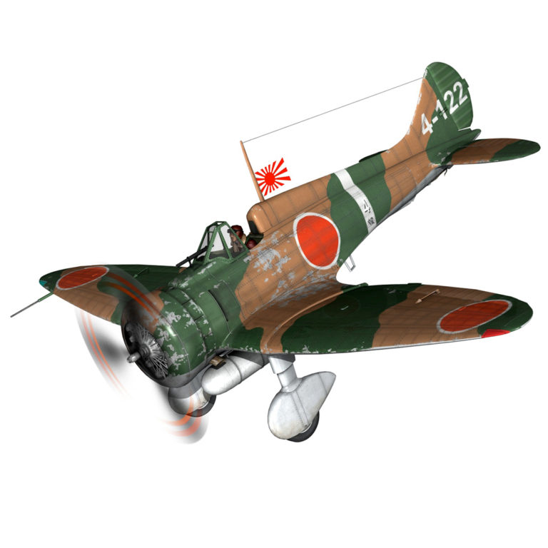 Mitsubishi A5M2 Type96 - Claude 3D Model - FlatPyramid