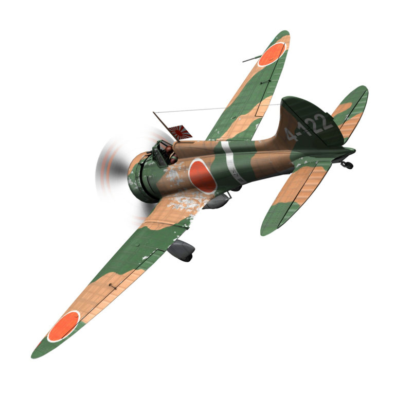 Mitsubishi A5M2 Type96 - Claude 3D Model - FlatPyramid