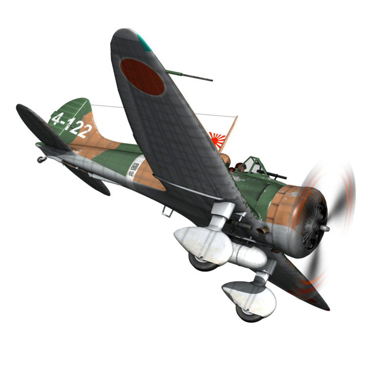Mitsubishi A5M2 Type96 - Claude 3D Model - FlatPyramid