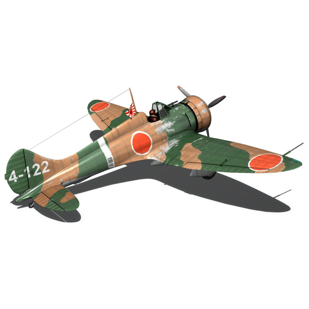 Mitsubishi A5M2 Type96 - Claude 3D Model - FlatPyramid