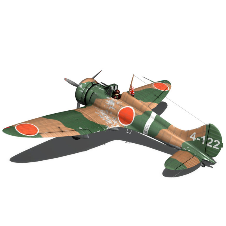 Mitsubishi A5M2 Type96 - Claude 3D Model - FlatPyramid